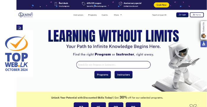 TopWeb.LK is a monthly competition for .lk websites