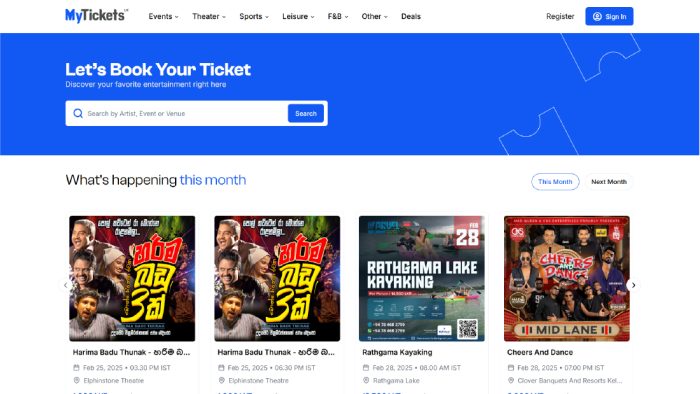 mytickets - TopWeb.LK